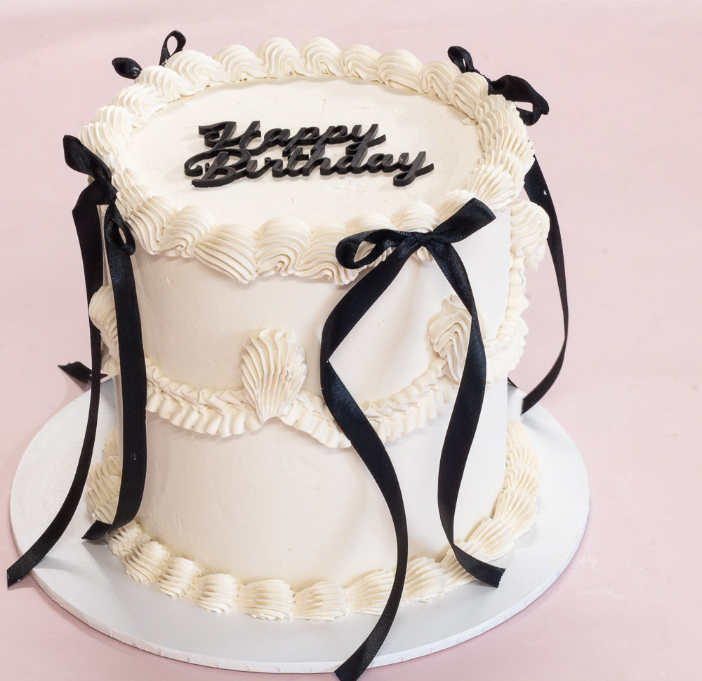 Vintage Cake with Ribbon – FoodVoyageur