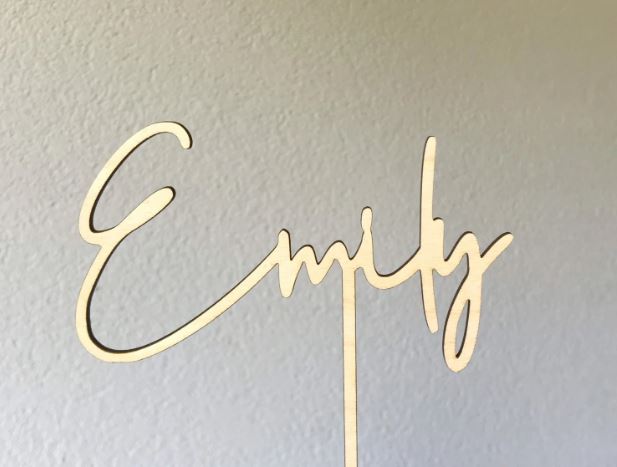 Personalized name topper (Add the name on notes) – FoodVoyageur